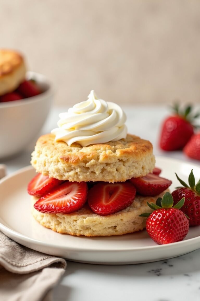 Almond Flour Strawberry Shortcake | 9g Net Carbs